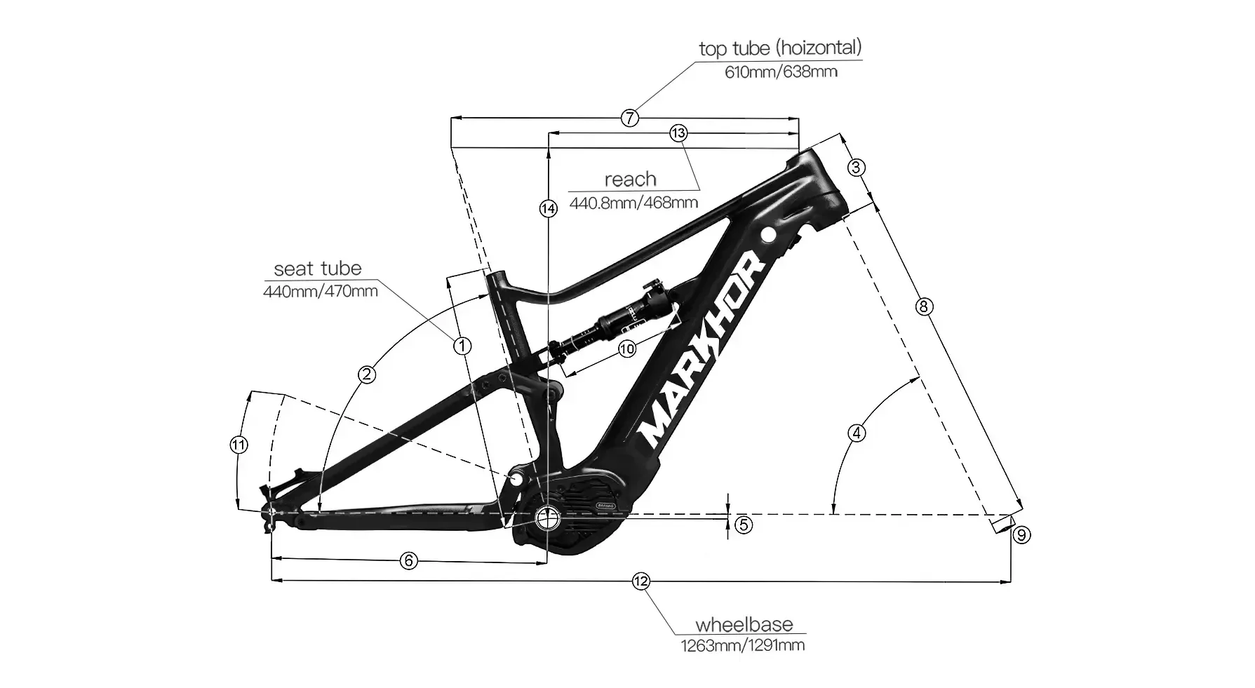 Markhor Rocket EMTB Frame Kit - Aluminium Alloy Full Suspension