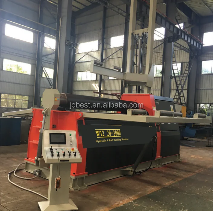 4 Roll Hydraulic CNC Plate Rolling Machine - Jobest W12cnc-40x2500