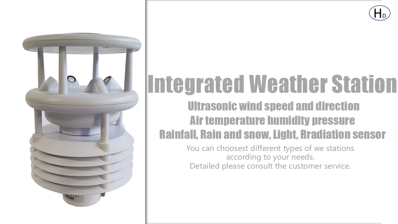RS485 All in One Piezoelectric Rain Gauge - Weather Station