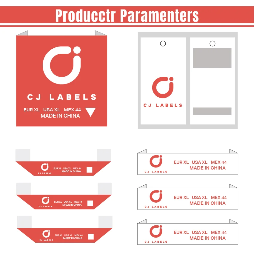 Customized Brand Logo Main Garment Labels - High-Density Fabric Cotton