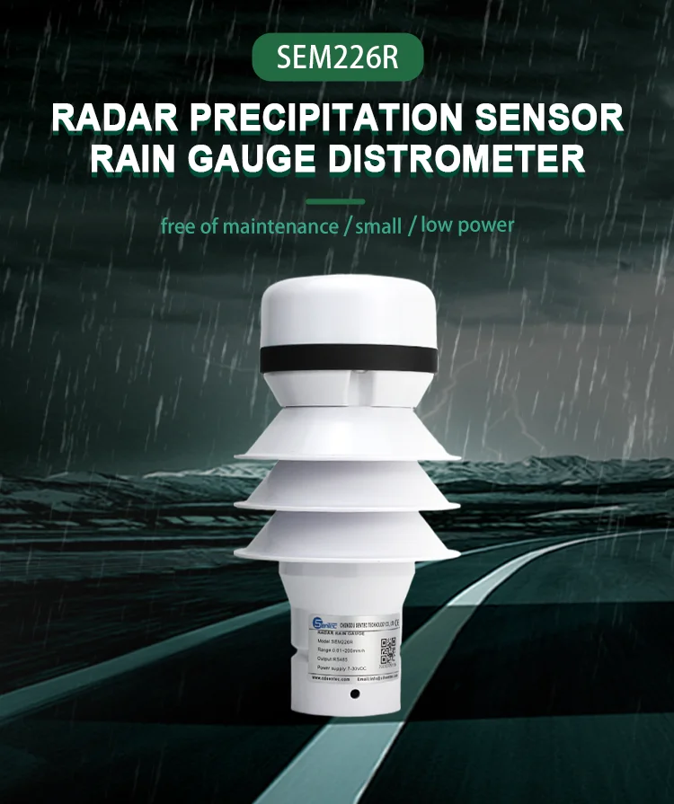 Sentec Semr226 Rs485 24ghz Doppler Radar Rain / Snow/ Hail Radar ...