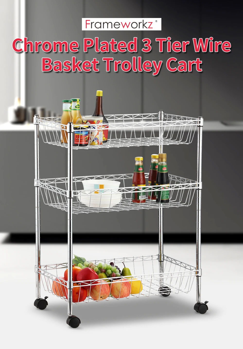 Wholesale 3 Tier Storage Rack Kitchen Storage Organizer Good Price ...