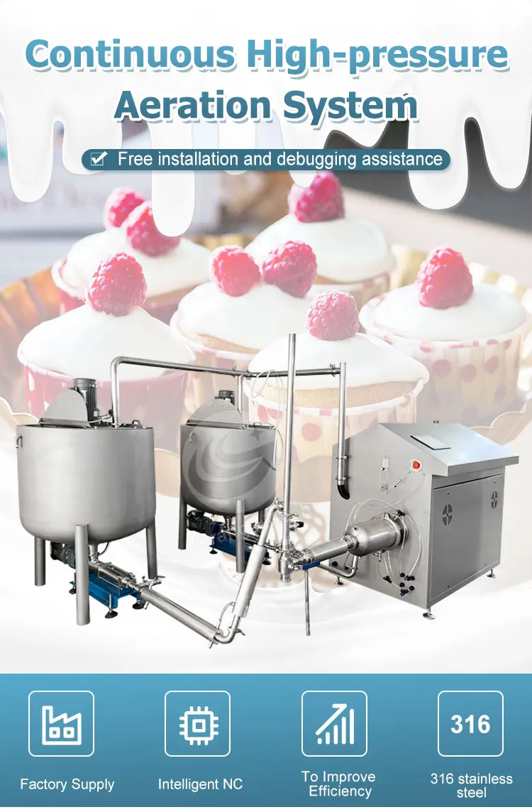 ORME Marshmallow Candy Continuous Aerator Inflator Machine Sweet ...