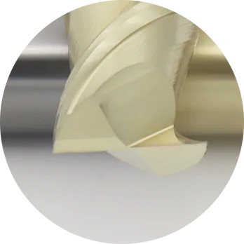 Variable Helix and Pitch 2 Flute Solid Carbide Milling Cutter ZrN ...