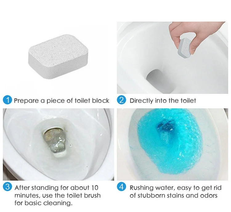 Custom Package Blue Automatic Toilet Bowl Cleaner Tablets Blue Bubbles ...