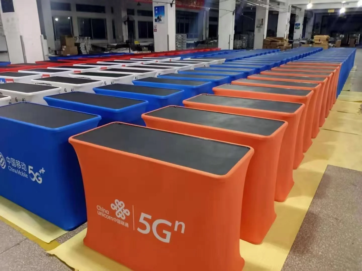 Exhibition Booth Portable Promotion Counter Table Pp Desk Plastic Table ...