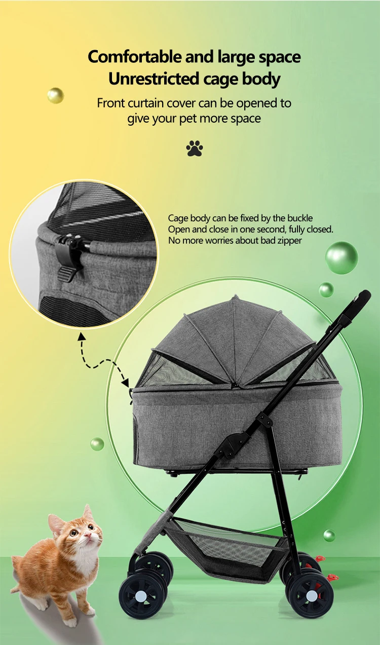 Hot Sale Outdoor Folding Lightweight Separable Pet Strollers Small Dogs ...