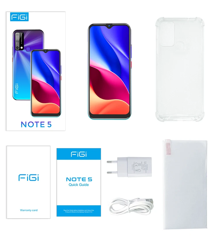 Figi Note 5 Android Smart Phone 6.6inch Hd Note 5 64gb 4gb 13mp Triple ...