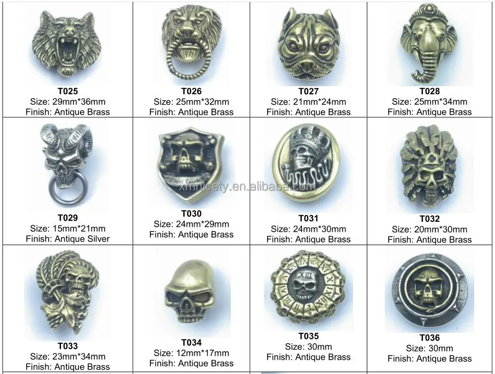 Custom Vintage Solid Brass Conchos Screw Back Button Concons for ...