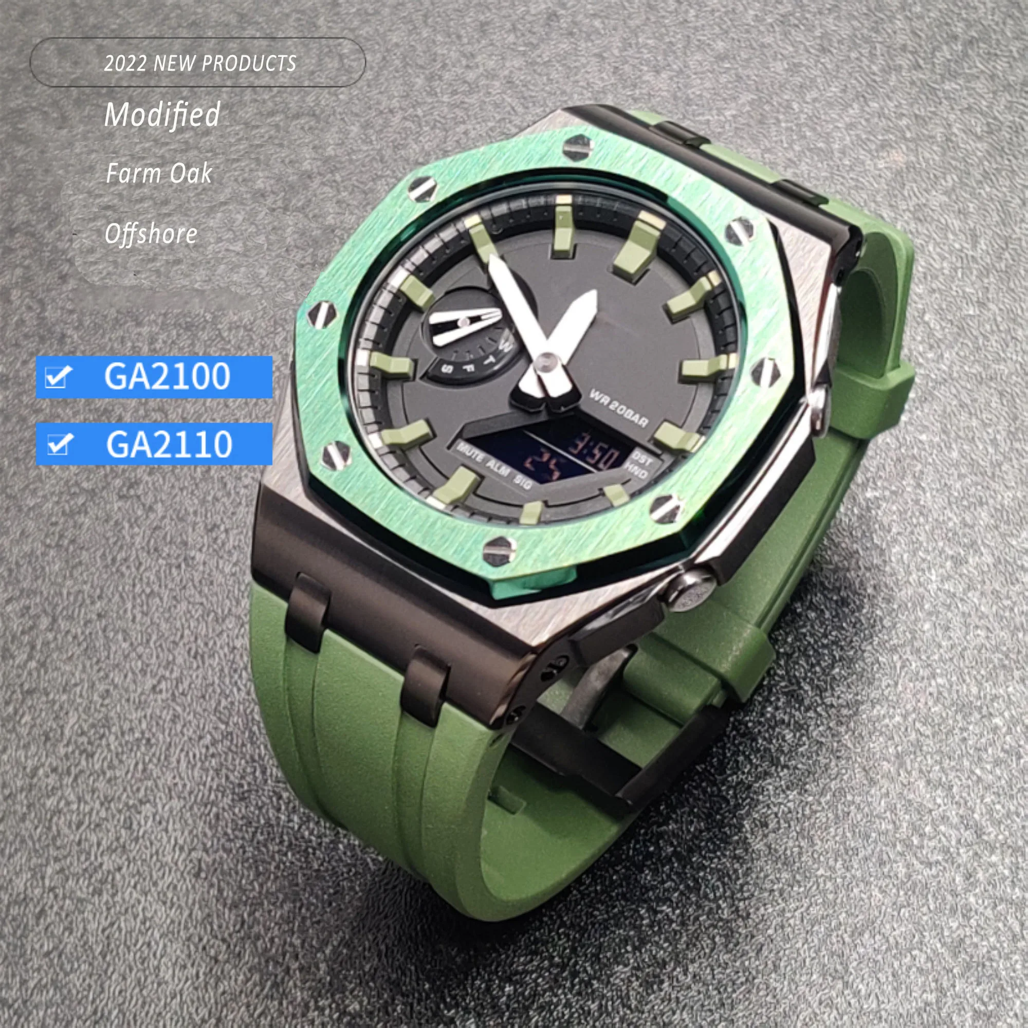 G Shock Ga2100 /gm2100 Casioak Offshore Version Mod Kit 316 Stainless ...