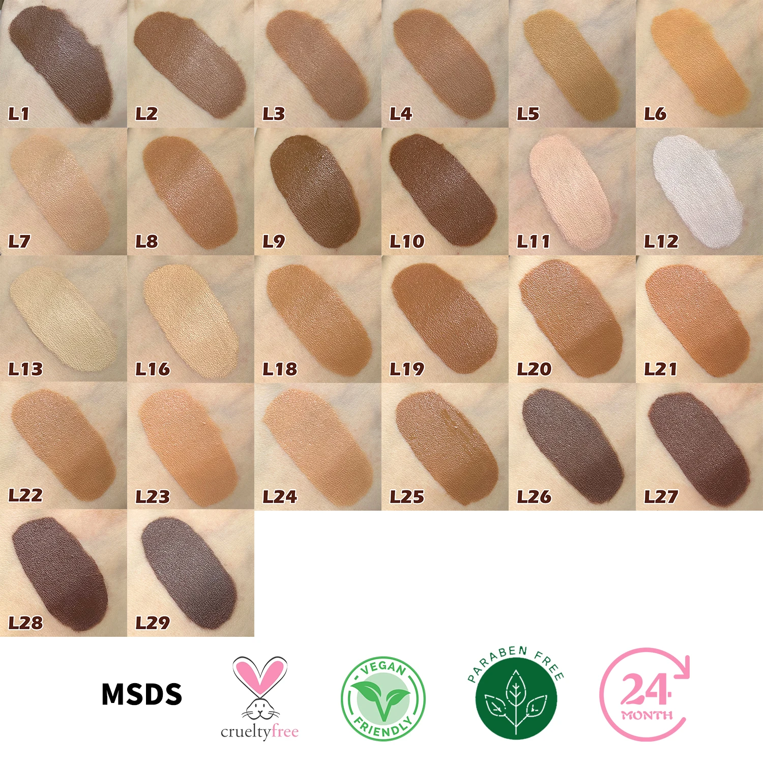 Liquid Full Coverage Long Lasting High Quality Foundation Private Label ...
