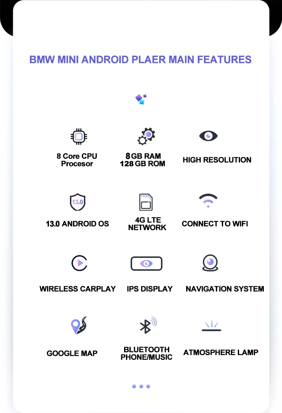 Android 13 For Bmw Mini One 2017 F55 Cooper F56 Clubman F54 Video ...