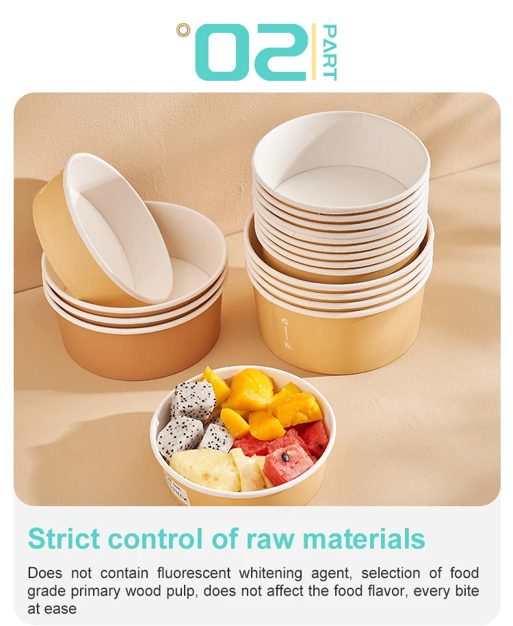 Microwavable Soup Container Take Away Soup Noodle Containers Kraft ...