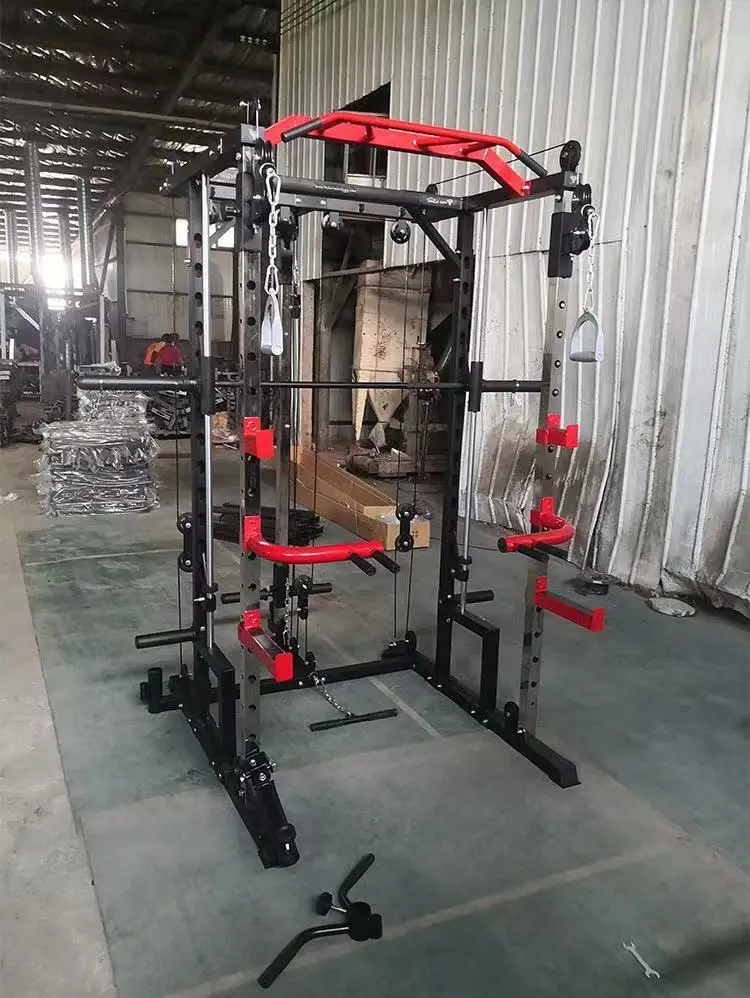 FDFIT Gym Multi Functional Trainer Smith Machine Fitness Equiment ...