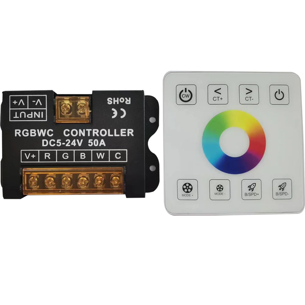 30a Dc12v 24v Tunable White Cct Wall Mounted Controller Rf Touch Panel ...