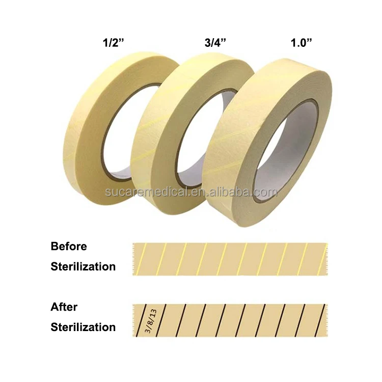 Steam Sterilization Monitoring Dental Autoclave Indicator Tape Roll ...