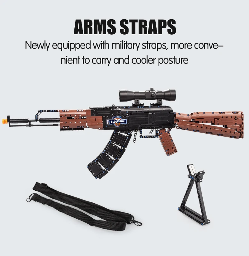 C61009w Cada Swat Military Ww2 Weapon Ak47 Models Plastic Technical ...