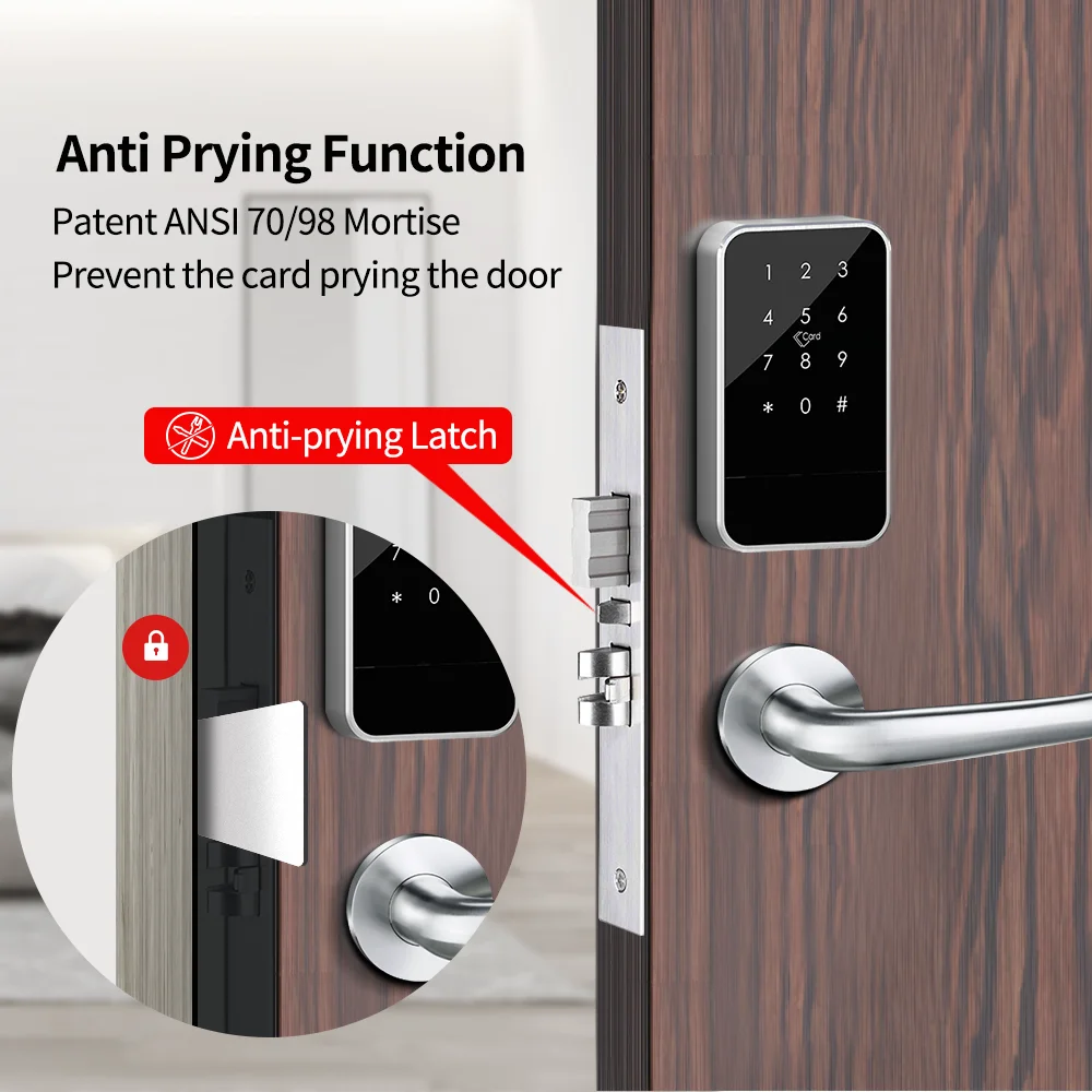 Smart Zigbee Keypad Door Lock with Handle Used for Office Hotel Home ...