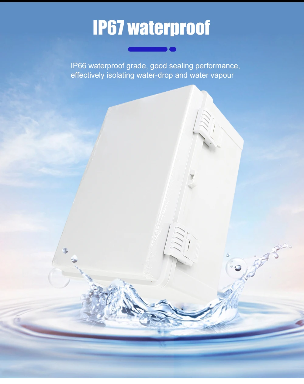 IP67 Hinged Cover Electrical Project Case - Waterproof & Dustproof