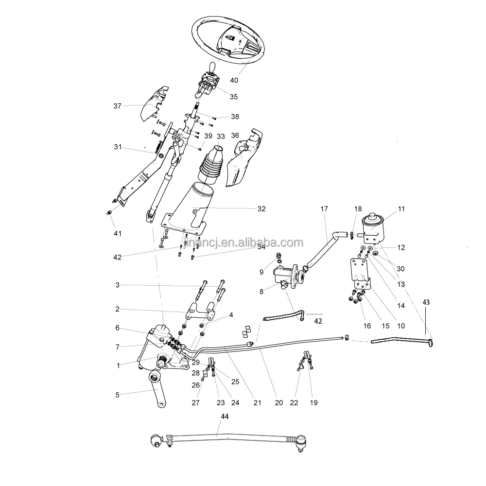 High Quality Bus Steering System Spare Parts FG9806470180 for Truck Bus ...