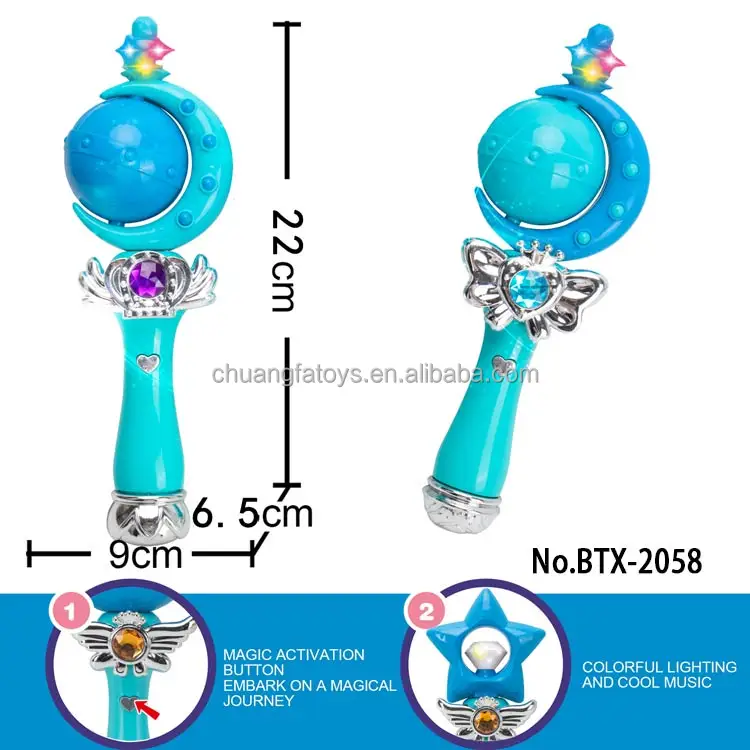 Magic Stick Girl Princess Fairy Stick Glowing Toy with Light Girl Toy ...