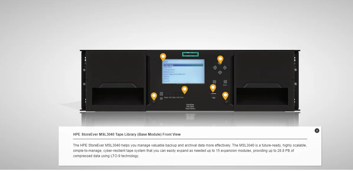 Q6Q62C MSL3040 Scalable Base Module Maximize Your HPE Storage MSL3040 ...