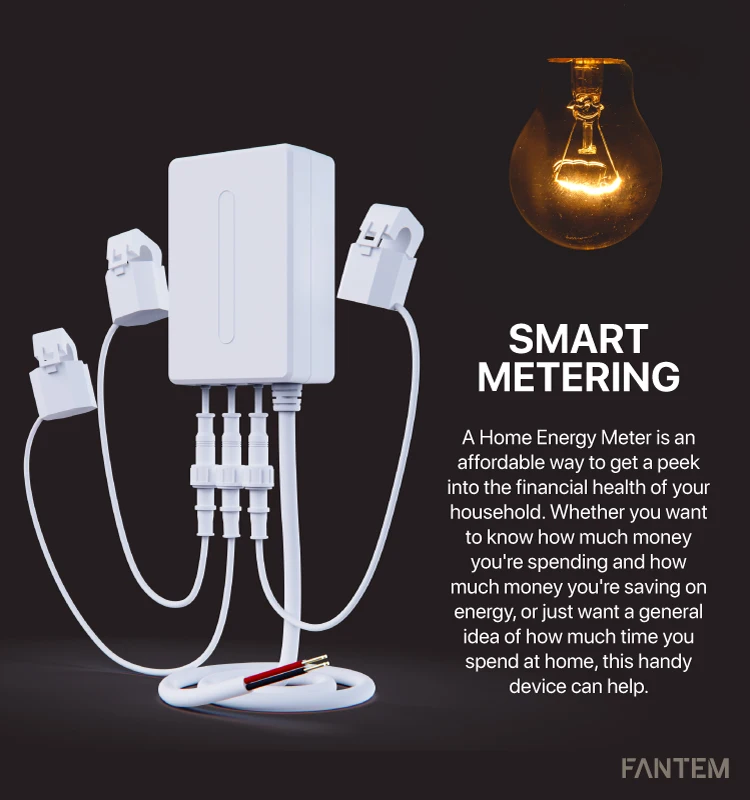 Z-wave Digital Energy Meter Energy Meter Three Phase Multifunction ...