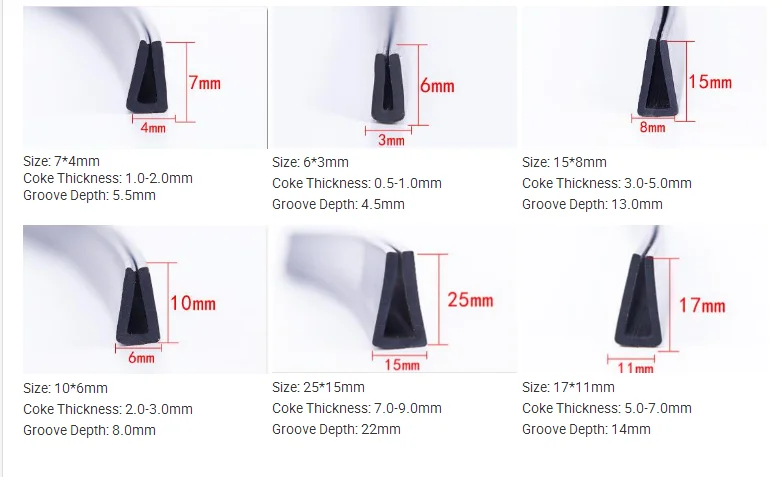 U Shaped Channel Profile Rubber Seal Strip - Anti-noise