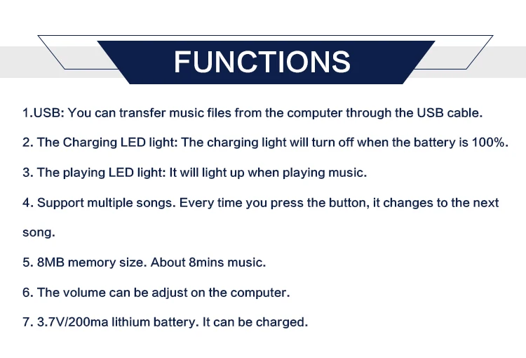 Rechargeable Battery Sound Module Box With Push Button Usb Download ...