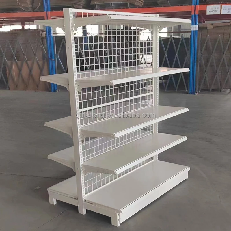 Modern Design Supermarket Shelf Wire Mesh Store Shelves Gondola ...