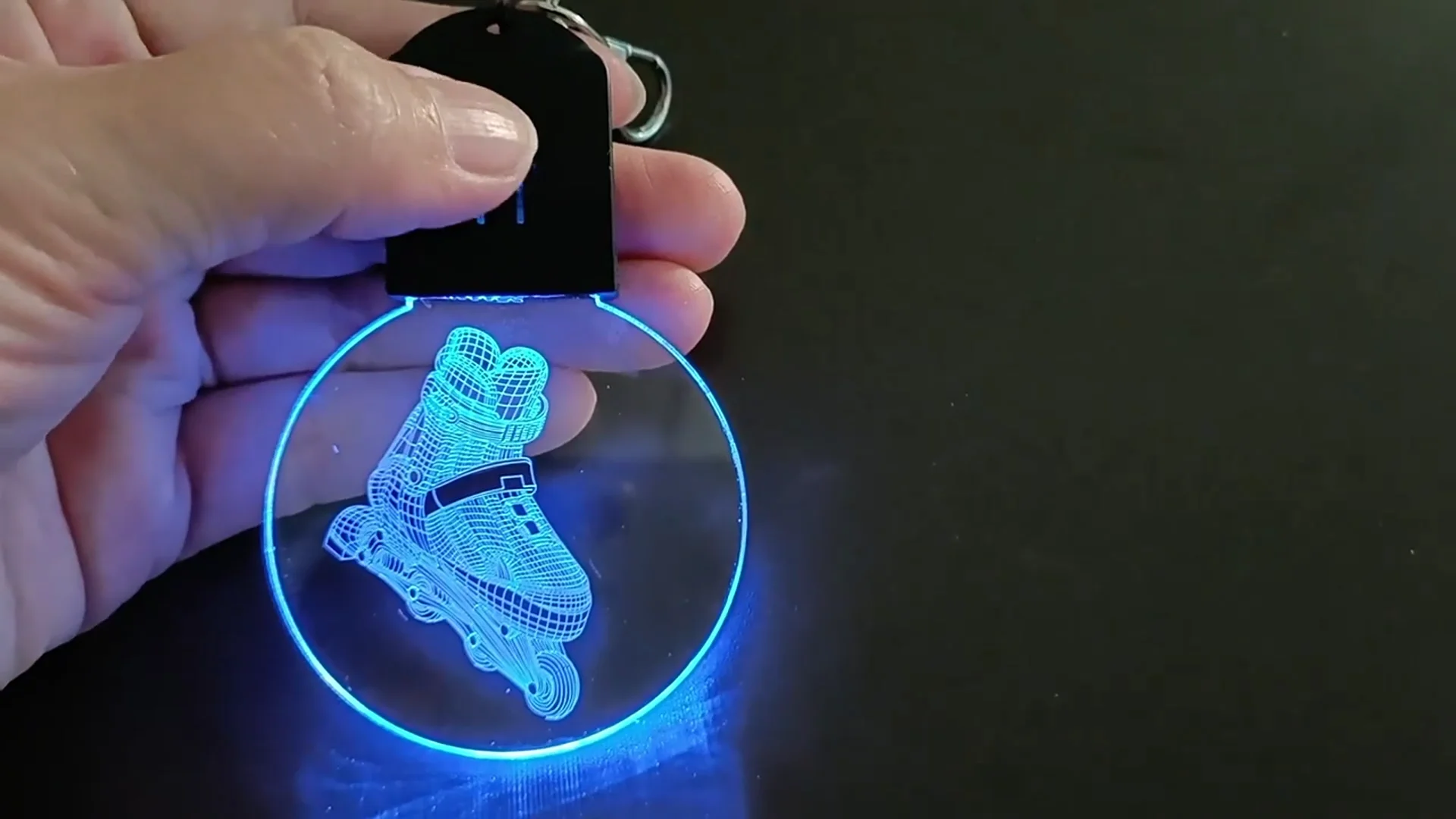 Multi Design 3d Laser Engraved Blank Acrylic Keychain Led Pendant Light ...