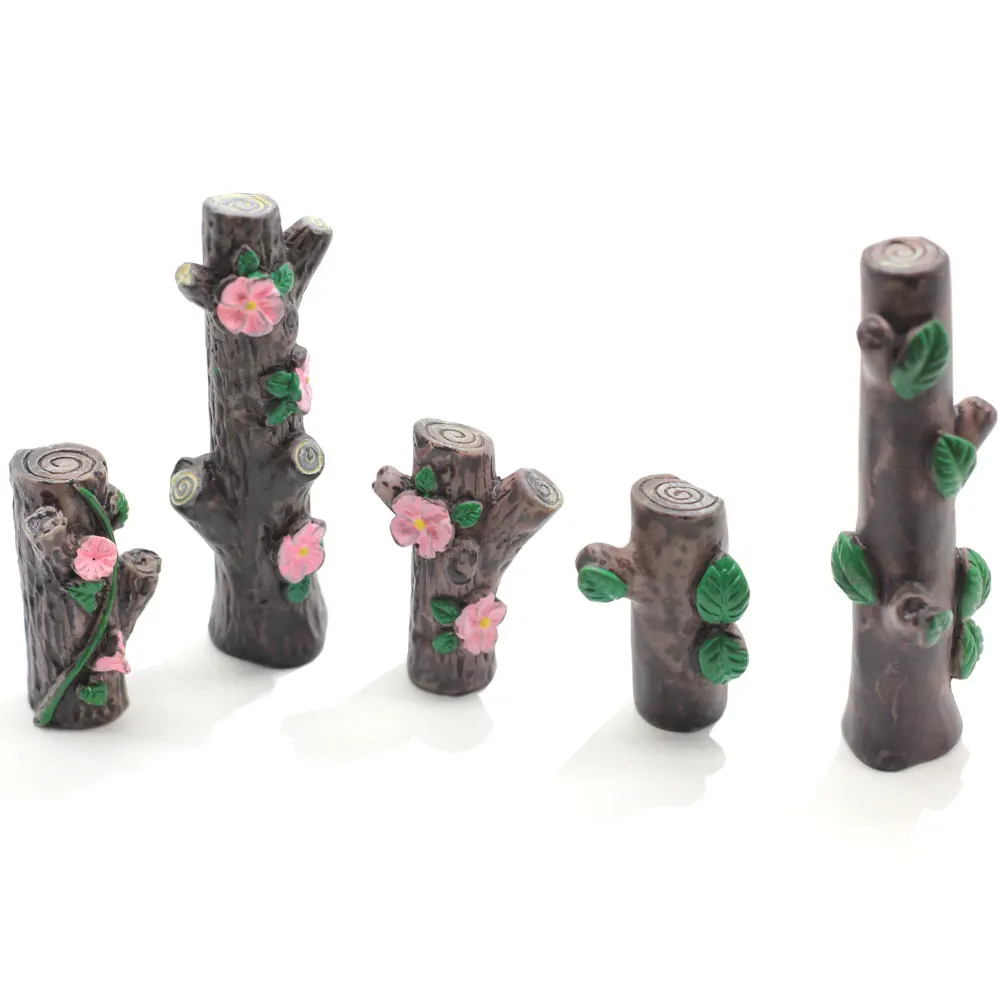 30mm Tree Stump Bridge Model Mini Resin Fairy Garden Miniatures Diy ...