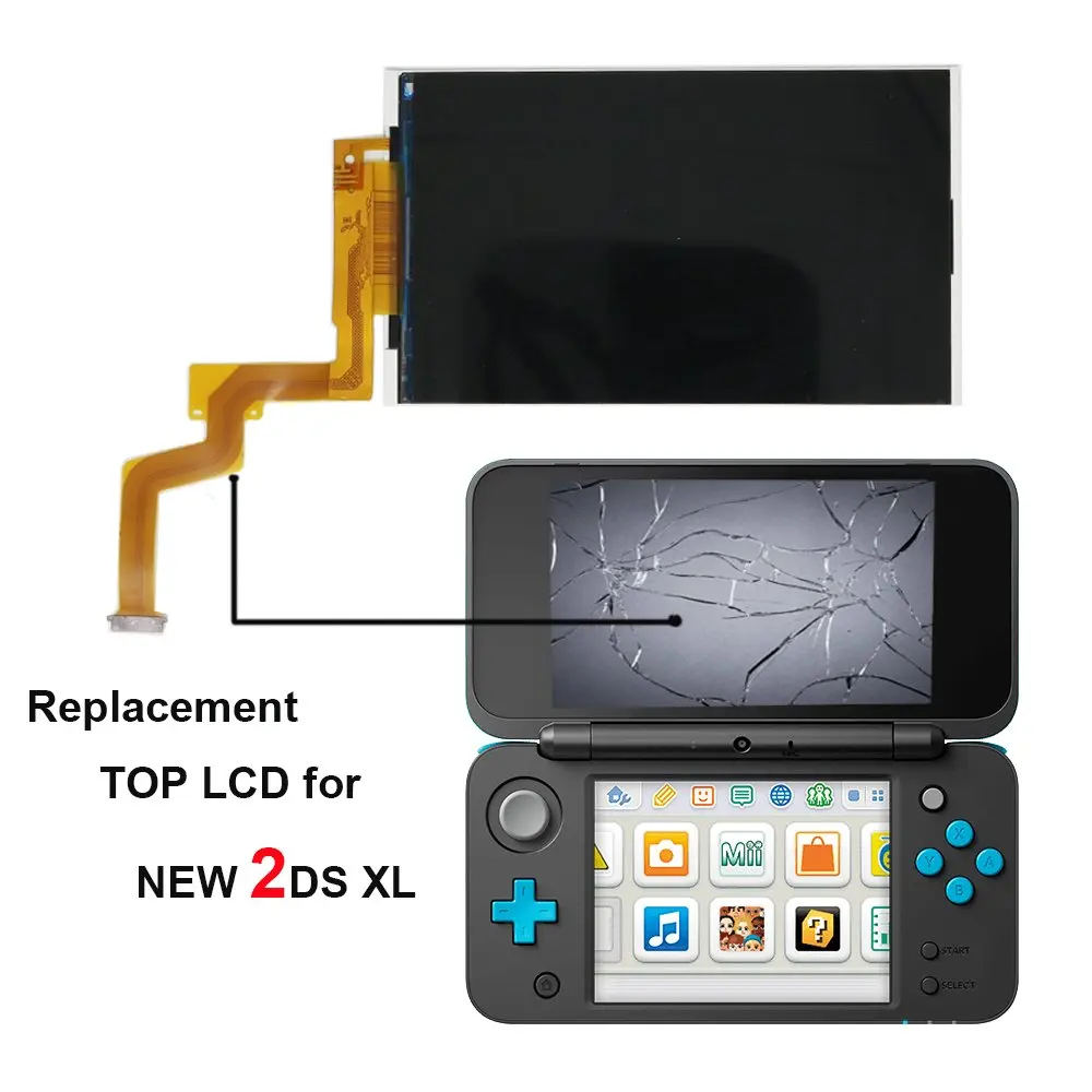 Replacement Original Top Screen for New 2DS XL Upper Screen LCD Display ...