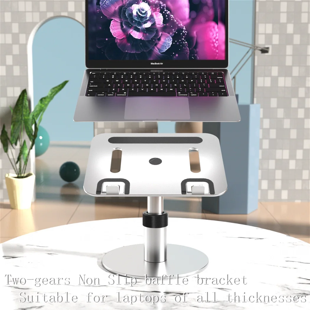 Oatsbasf Aluminum Laptop Desk Multifunction Foldable Storage Laptop ...