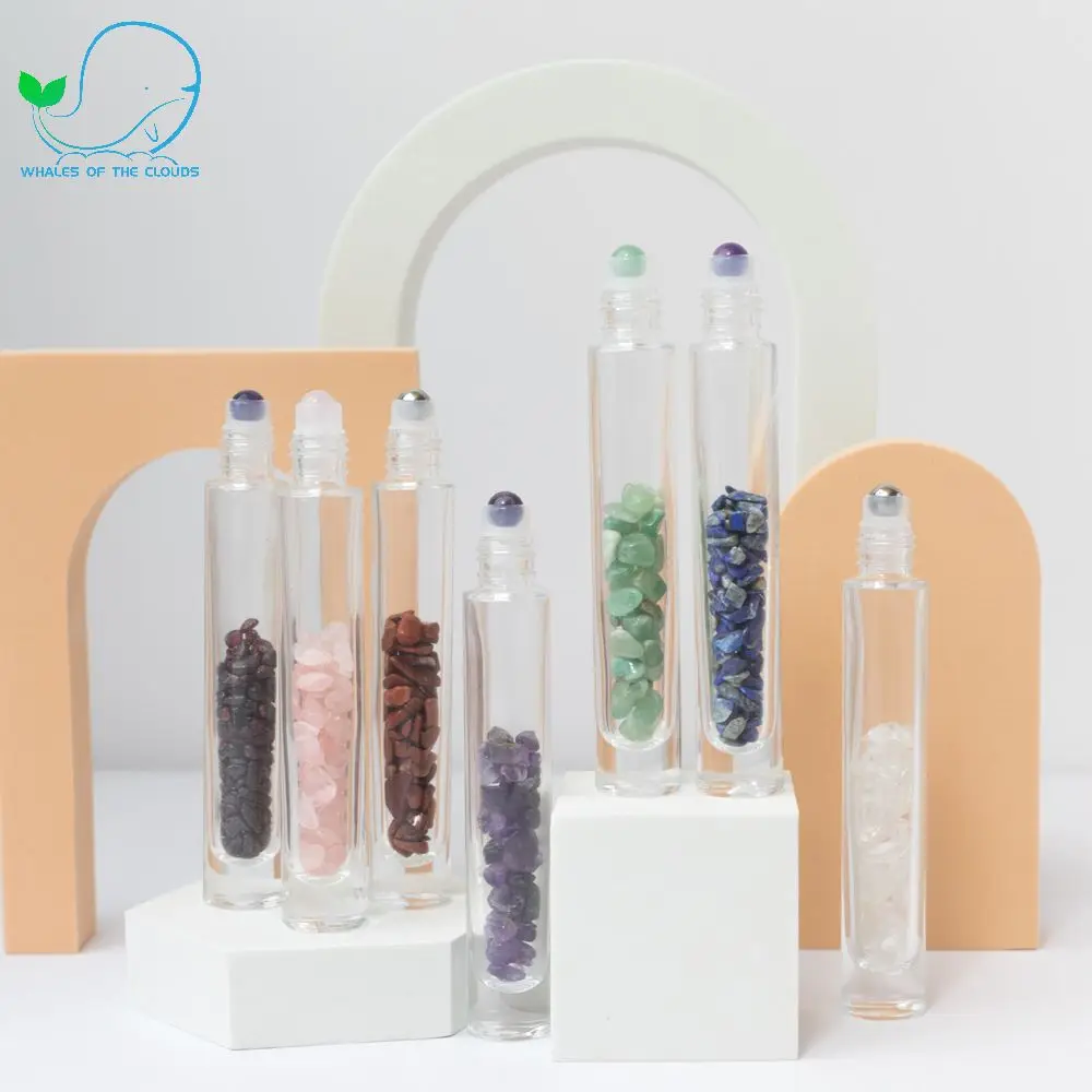 10ml Crystal Gemstone Perfume Bottle Healing Crystal Essential Oil ...