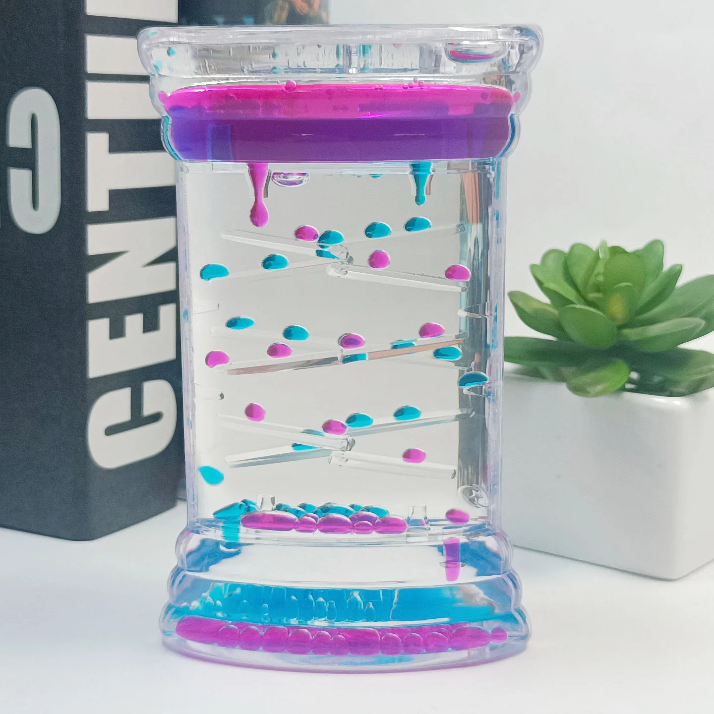 Alibaba.com: Sensory Toys Hourglass Water Bubbler & Liquid Timer, Two ...