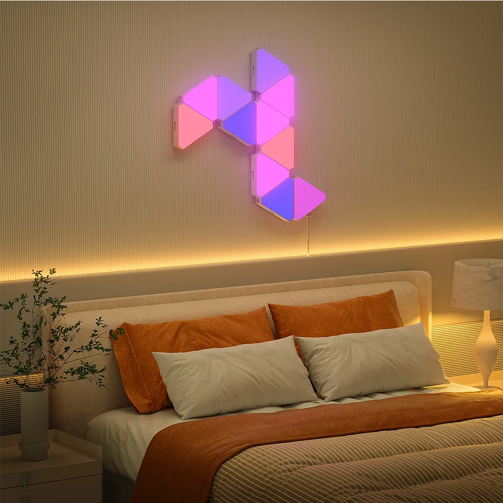 Smart Light Panel LED Triangle Lights RGBIC Game Sync
