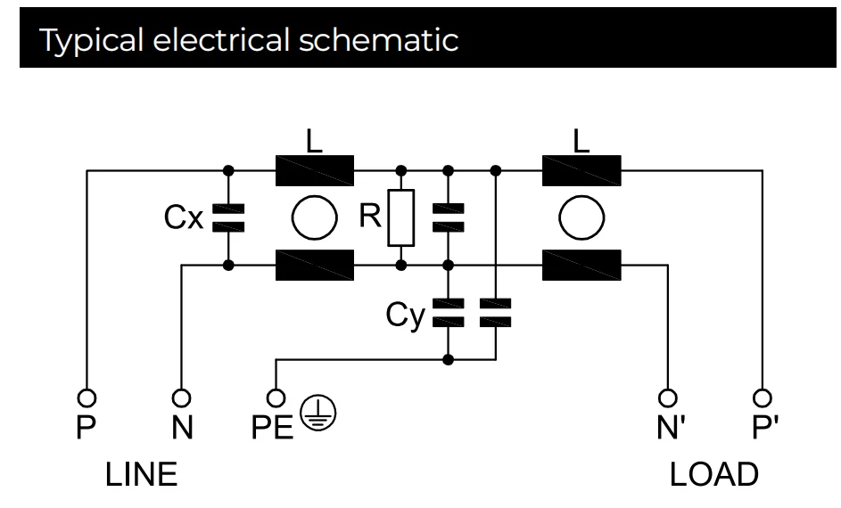 Schaffner High Performance Single-phase Filters Fn2415 Series Fn2415-10 ...