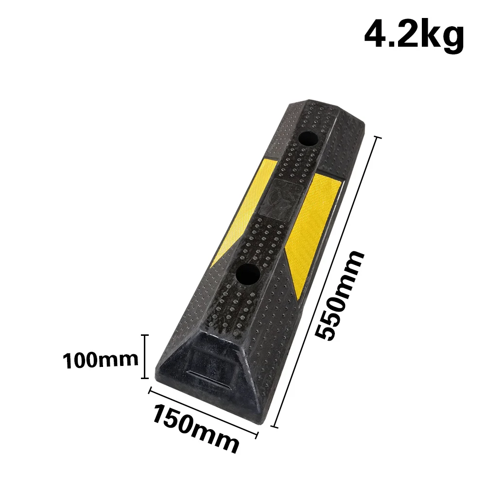 Rubber Truck Block Parking Wheel Stopper Car Wheel Stop - Buy Rubber ...