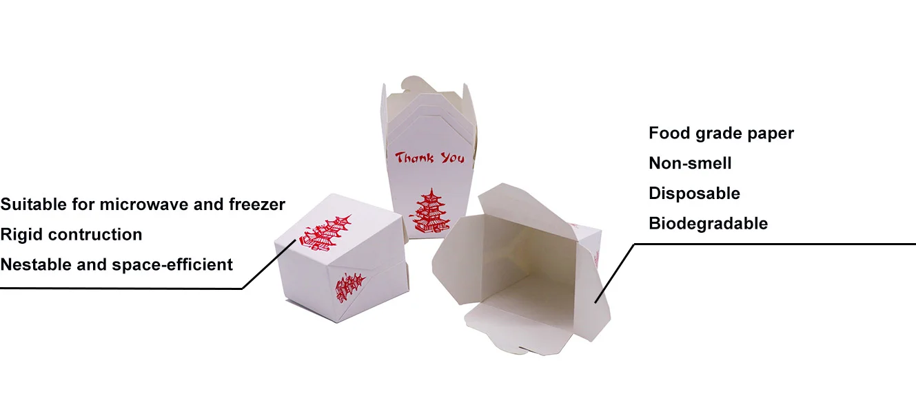 Square Doner Kebab Packaging Box 16oz 26oz 32oz Takeaway Paper Noodle ...