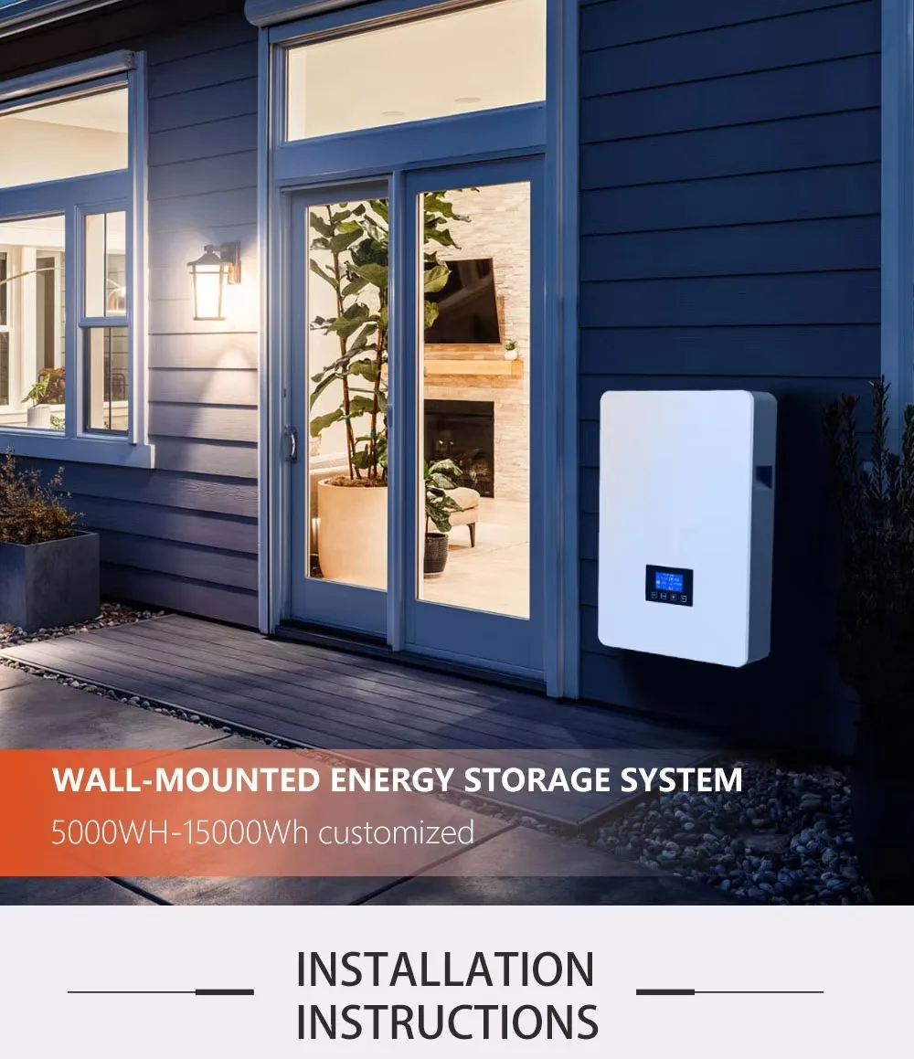 Household Backup Power Wall Battery Lifepo4 48V 51.2V 100Ah 200AH Home ...