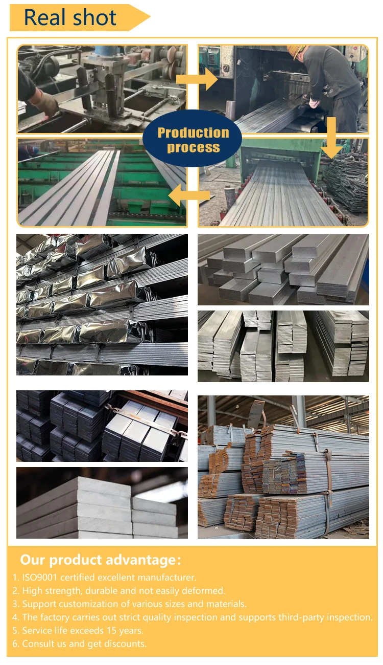 5160 Spring Steel Flat Bar Carbon Steel Flat Bar 1055 Hot Dipped Flat ...