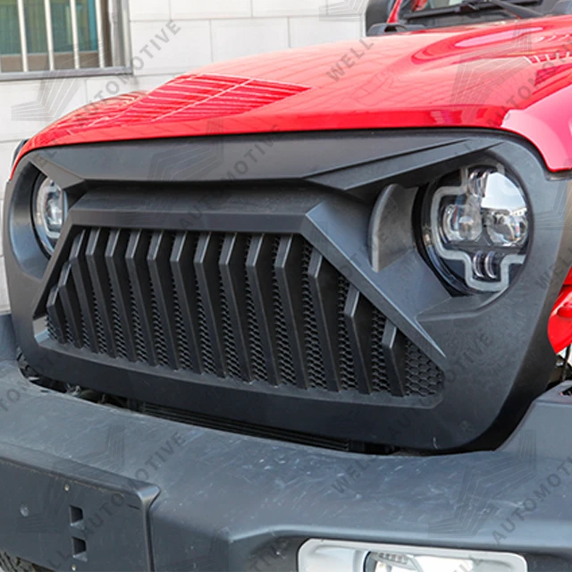 New Design Angri Bird Grille Black Fit For Jeep Wrangler Jl 2018 ...