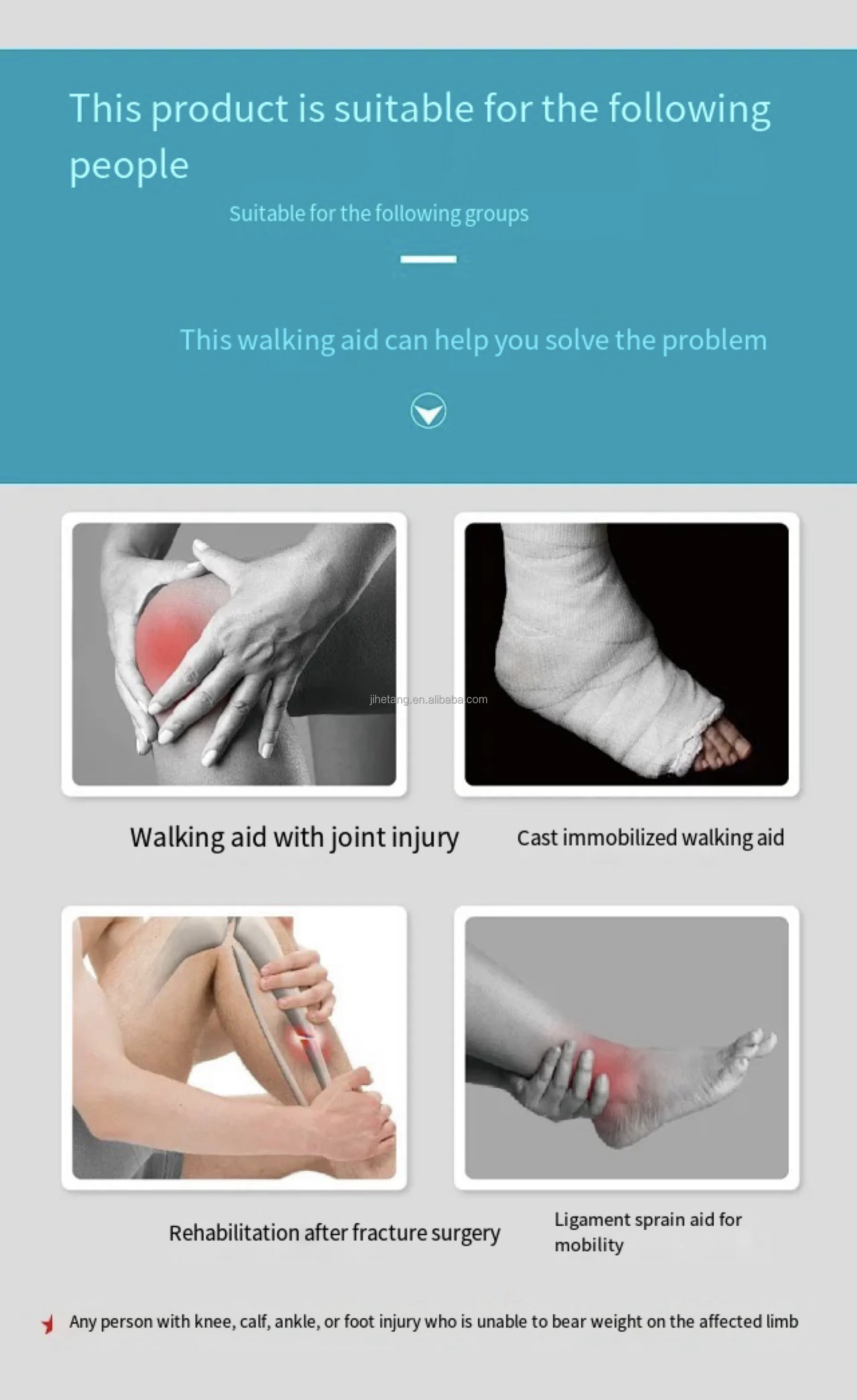 JIHE-TCM Ankle Sprain Rehabilitation Walking Trainer