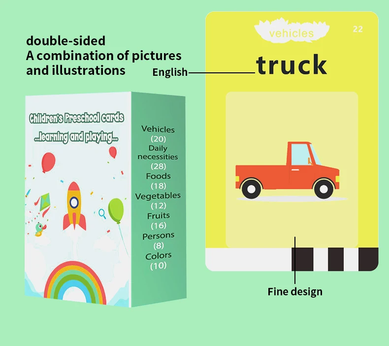 Kids Flash Card Readers Educational Learning Machine Toys with Plastic ...