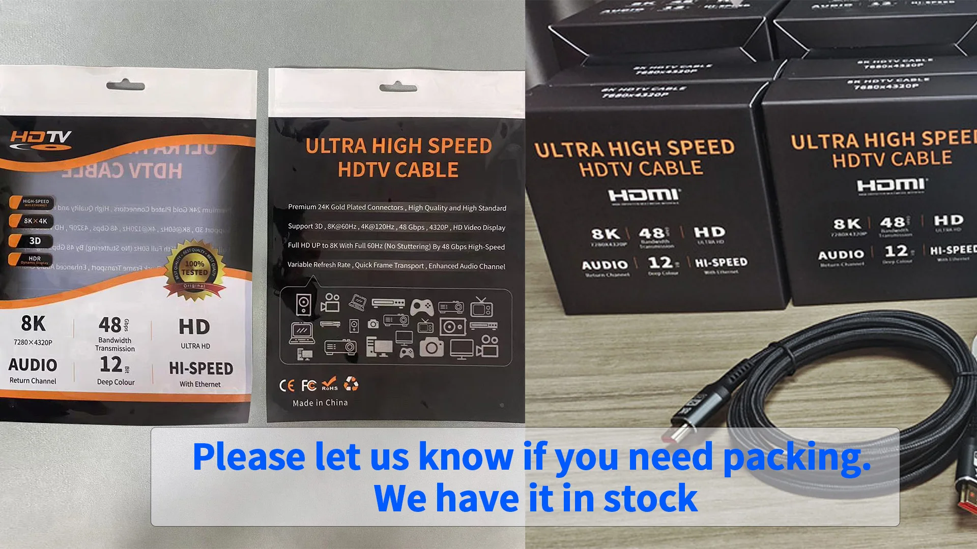 4k HDMI Cable 4k 60hz 18Gbps HDR 2.0 3D HDMI Cable 1.5m 2m 3m 5m 10m ...