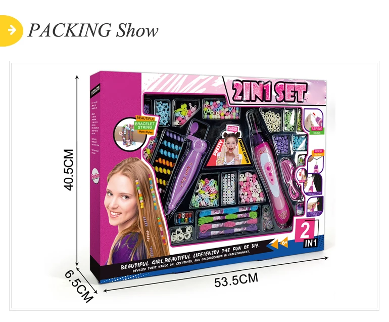 DIY Kit Girl Machine Knitting Tool Automatic Hair Braid Toy