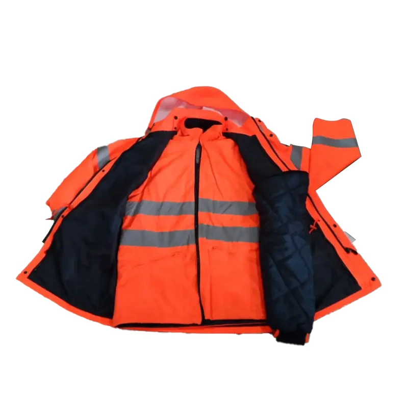 Custom Reflective Jacket Long Sleeve Safety Shirt Reflective Safety ...