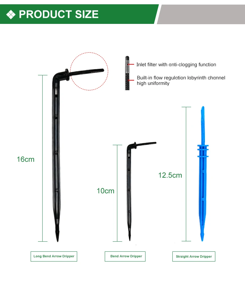 4 Ways Split Irrigation - Efficient Drip Stakes for Greenhouse