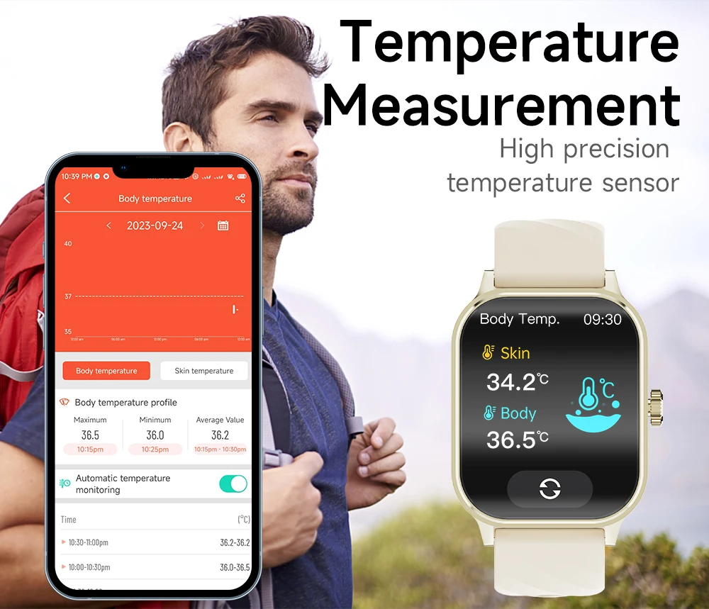 2024 NEW Fashion Smart Watch Hombre Relojes Inteligentes BT Call Health ...